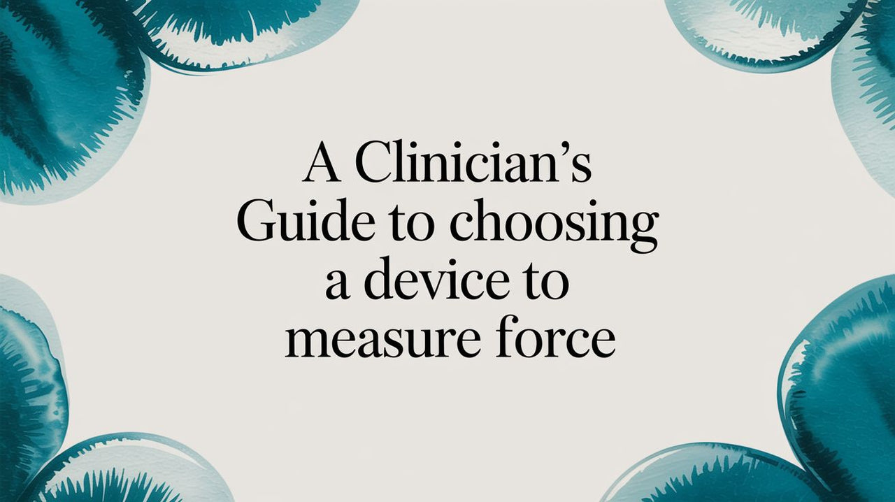 A Clinician's Guide to Choosing a Device to Measure Force